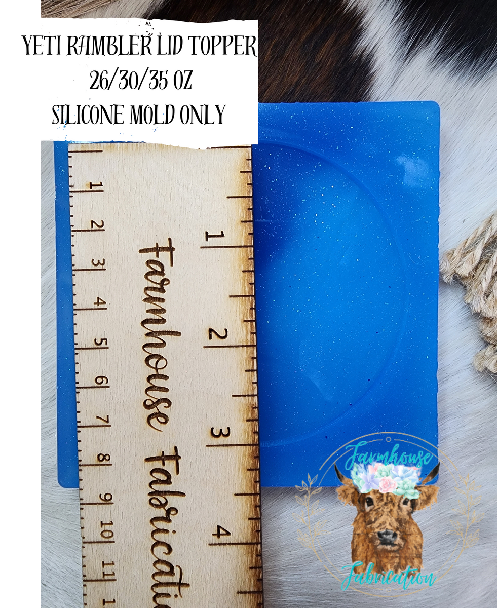 YETI Rambler Tumbler Straw Lid Tag Silicone Mold - 16/20 oz & 26/30/35 ...