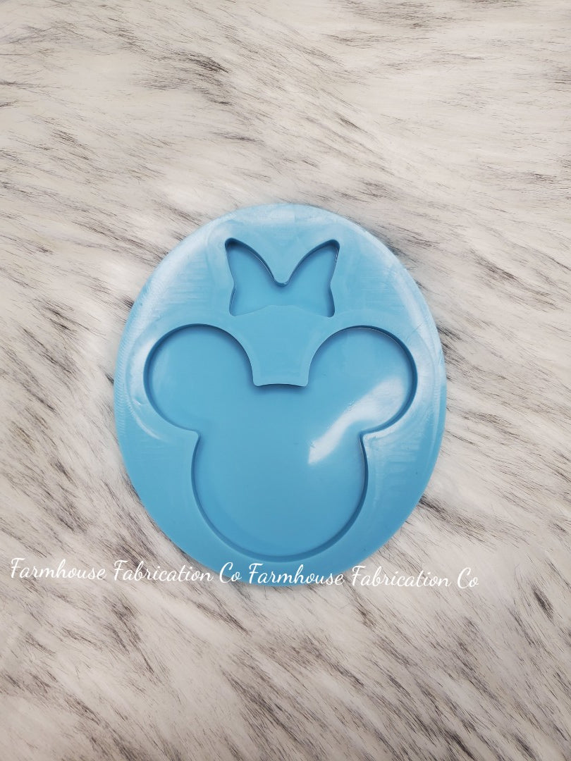 Mickey With Bow Mold / Mickey Phone Mold / Mickey Mouse Mold / Epoxy M ...
