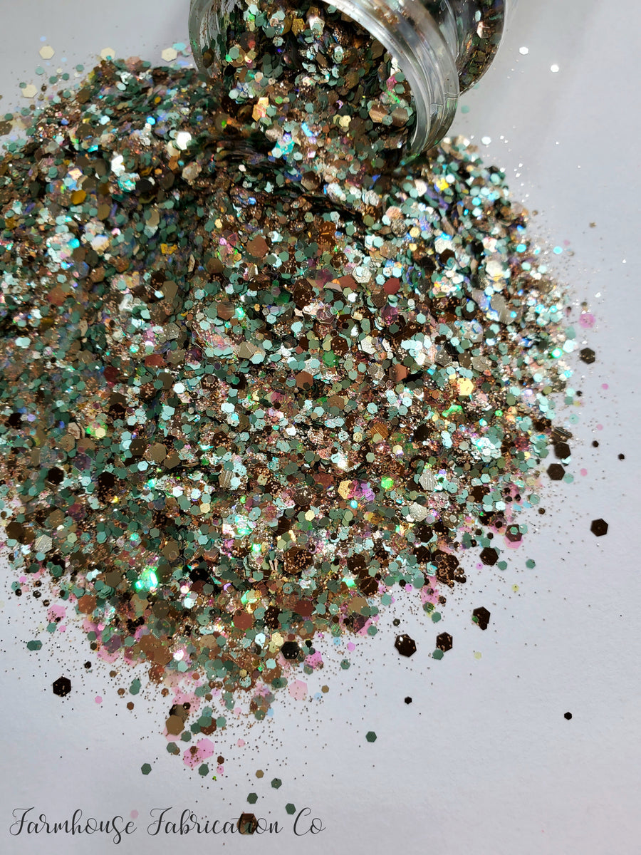 "Blame it all on my Roots" / Tanish Green Opal Custom Mix / Polyester ...